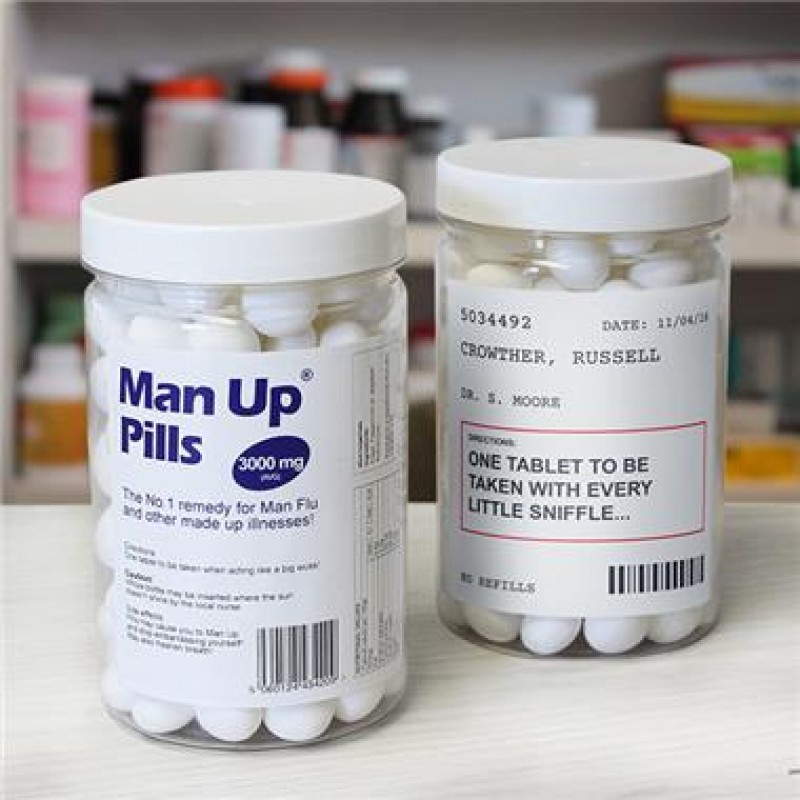 Personalised Man Up Sweet Pills | Funky Hampers