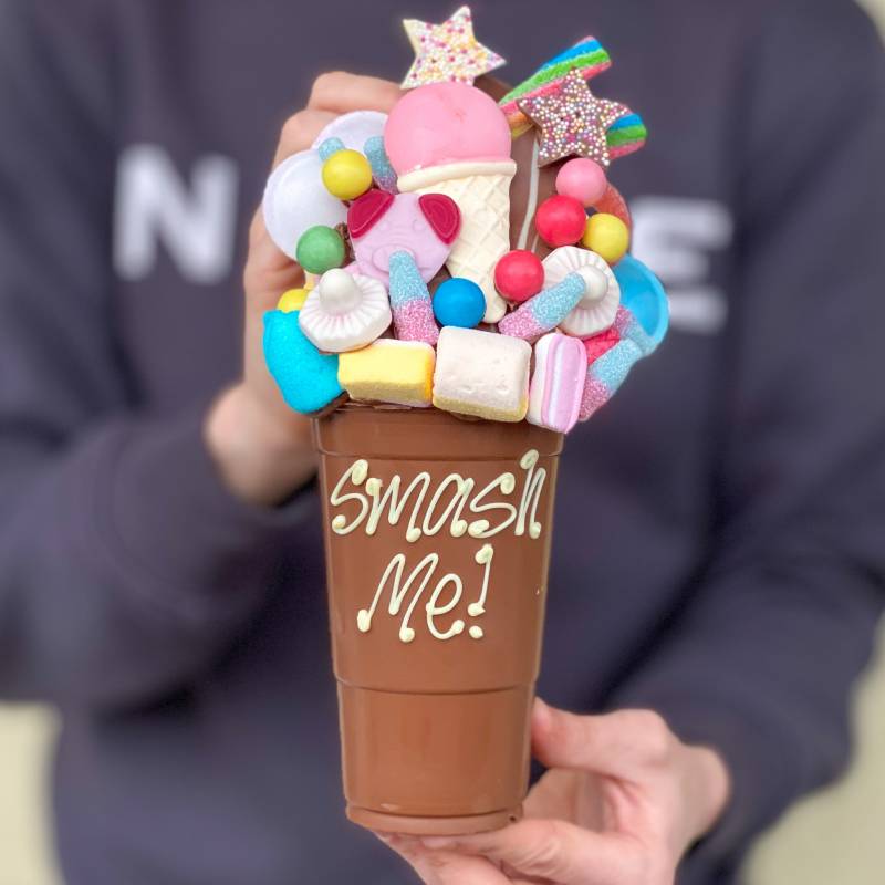 Personalised Belgian Chocolate Sweet Smash Cup | Funky Hampers